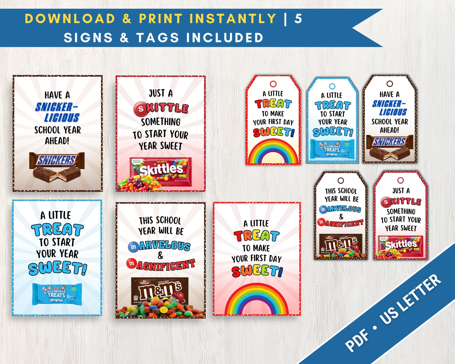 First Day of School Treat Tag for Students, Welcome Back to School Gift ...