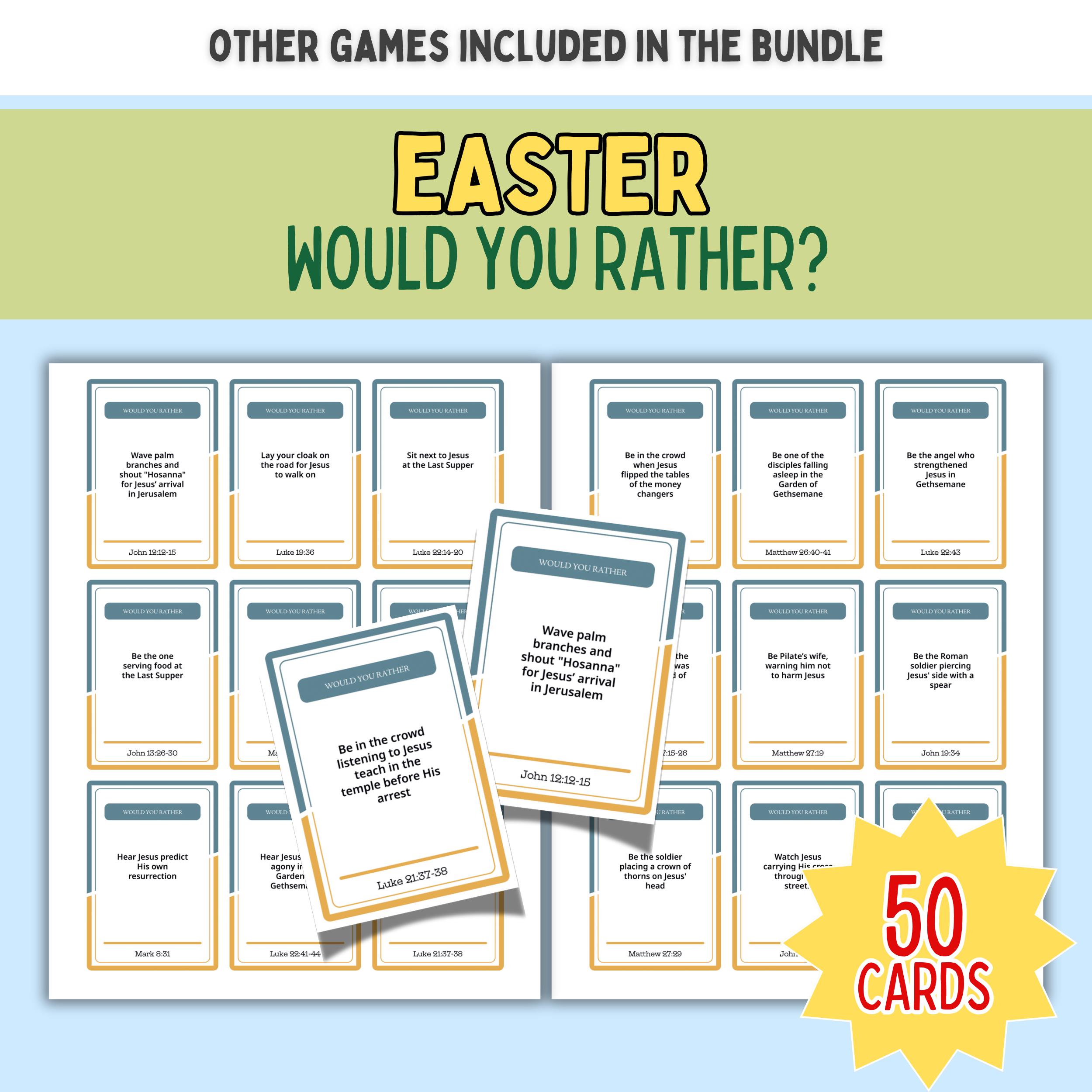 Easter Bible Mega Game Bundle | Fun Christian Printable Games for Kids ...