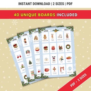 Fun Christmas Bilingual Loteria, Mexican Christmas Game, Mexican ...