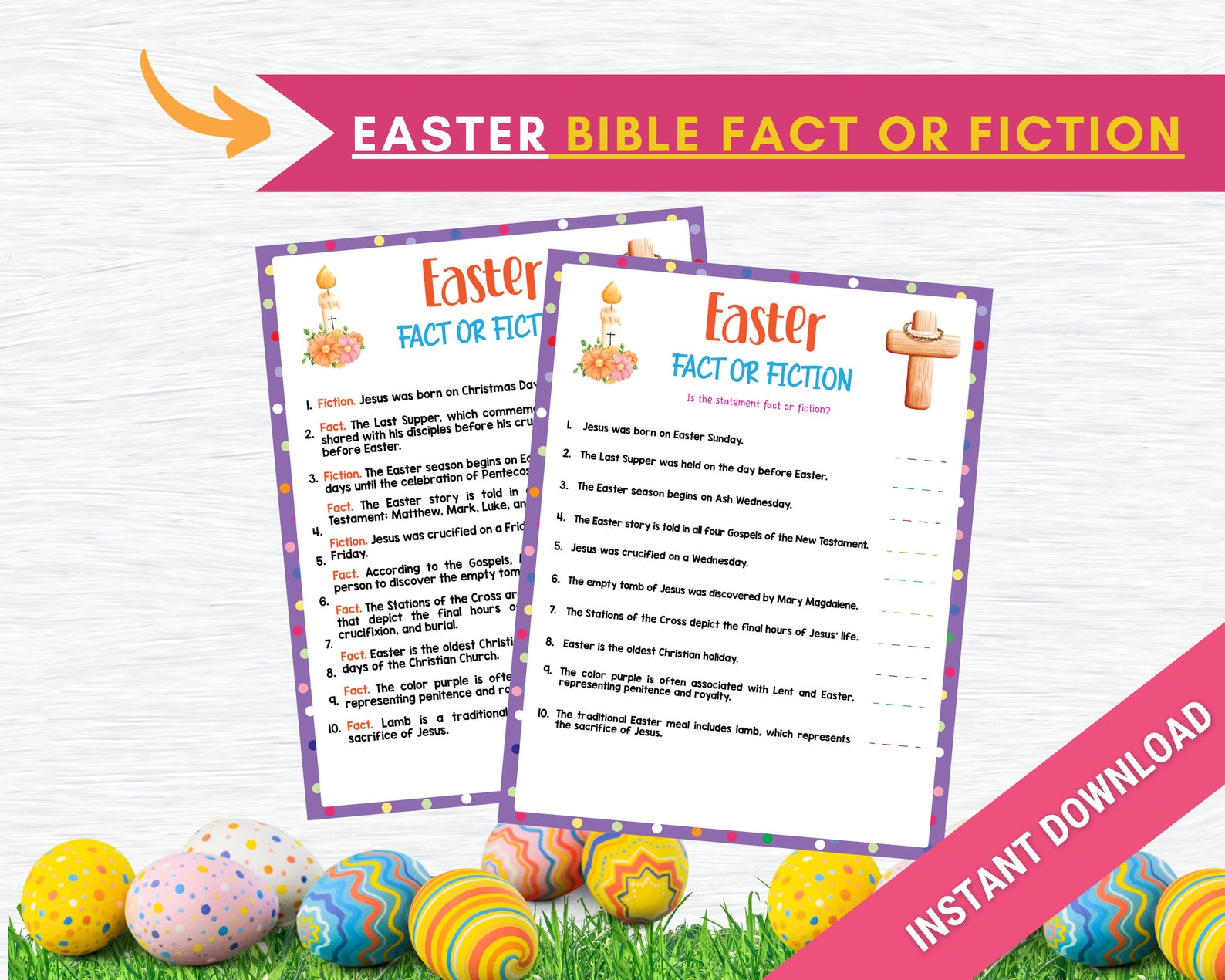 Lent Word Scramble Game | Printable Christian Easter Games for Kids ...