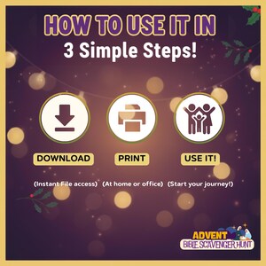 Advent Bible Scavenger Hunt Printable, 24 Days of Christmas Activity ...