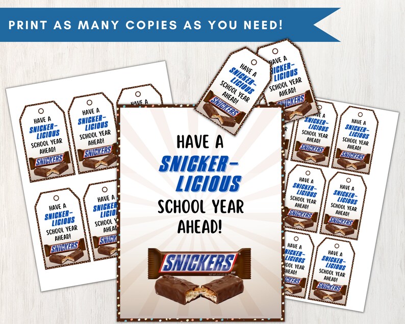 First Day of School Treat Tag for Students, Welcome Back to School Gift ...