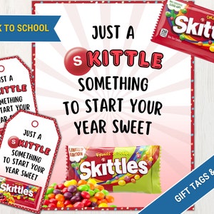 First Day of School Treat Tag for Students, Welcome Back to School Gift ...