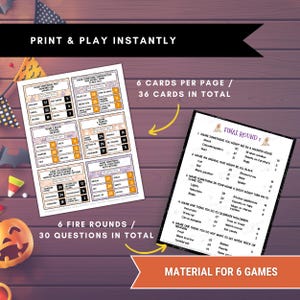 Fun Halloween Party Friendly Family Feud Game | Halloween Family Group ...