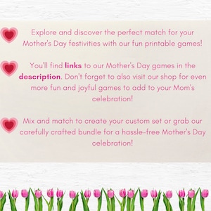 Mother's Day Trivia Quiz Game Bundle | Printable Mother's Day Party ...
