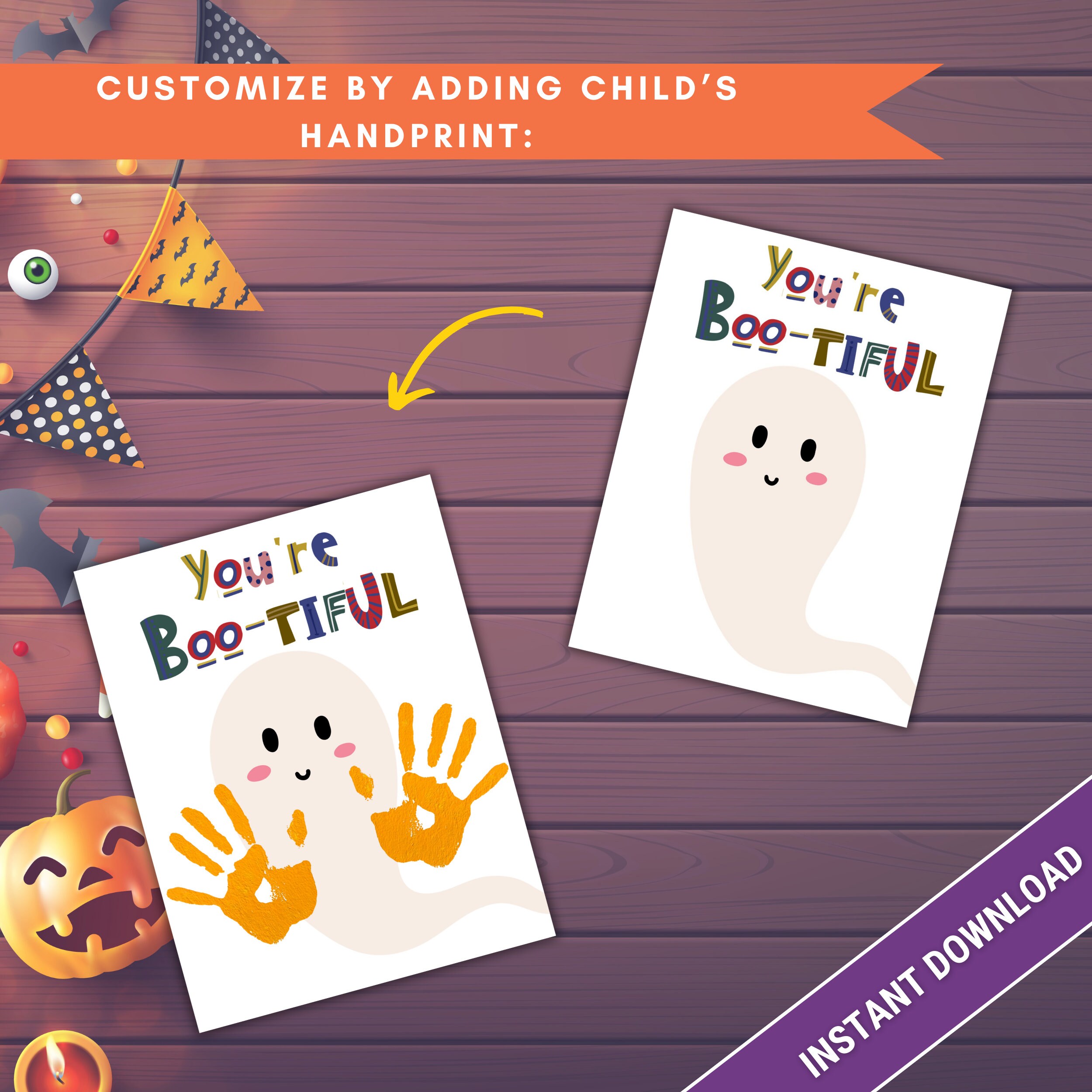 Halloween Handprint Art Craft, Fun Halloween Activities for Kids ...