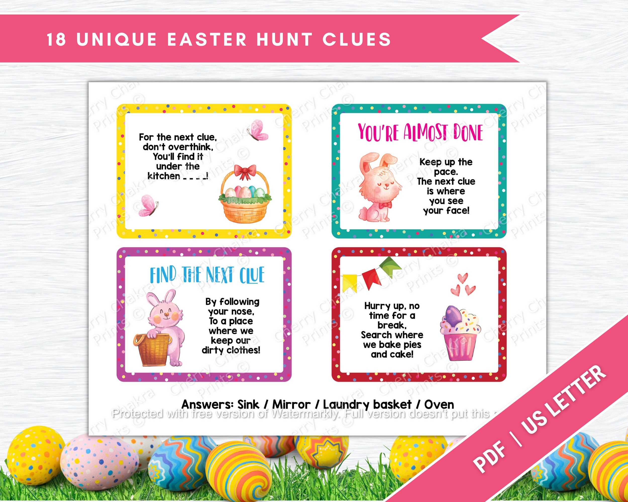 Printable Indoor Easter Scavenger Hunt for Kids Easter - Etsy UK