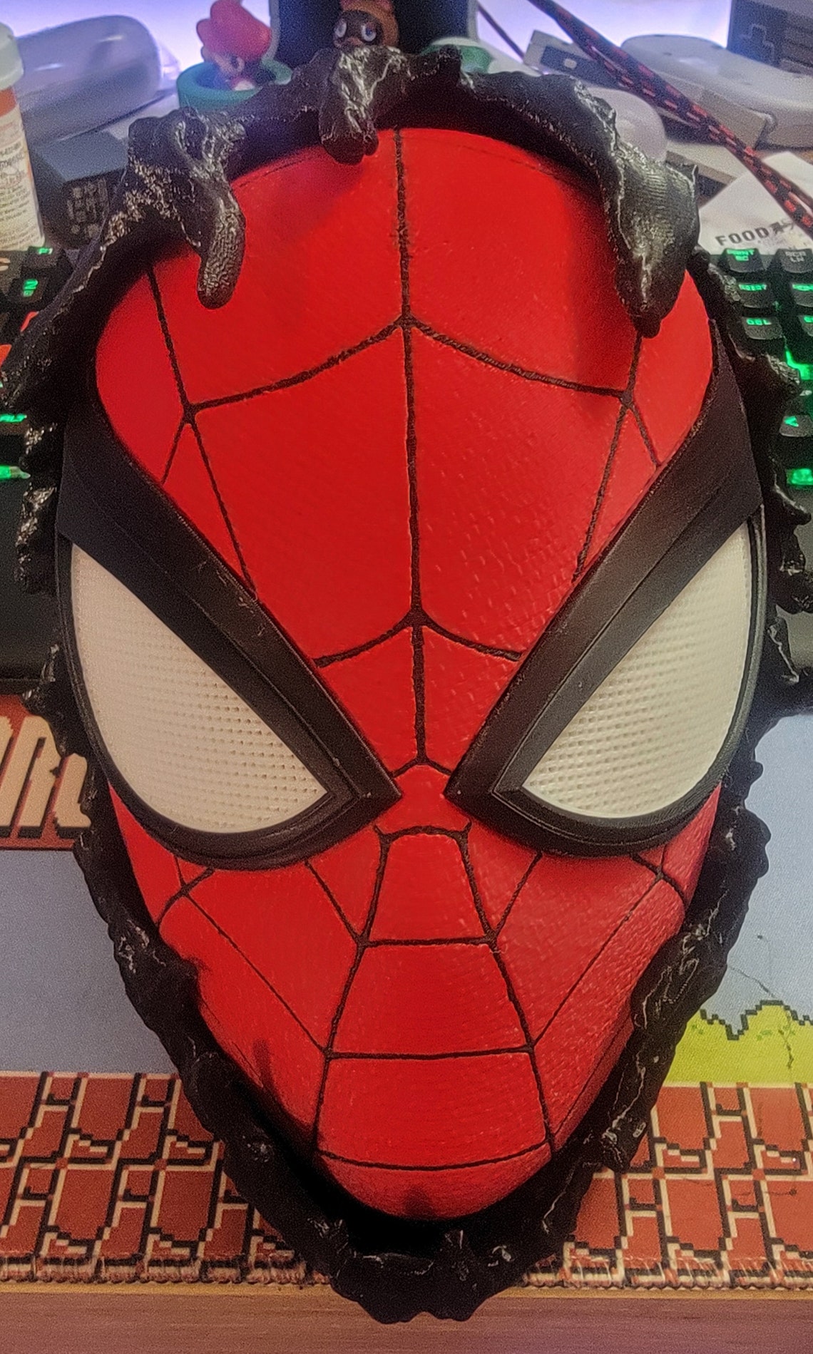 3d Printed Spider-man Venom Mask, Marvel Cosplay Accessory, Wall ...