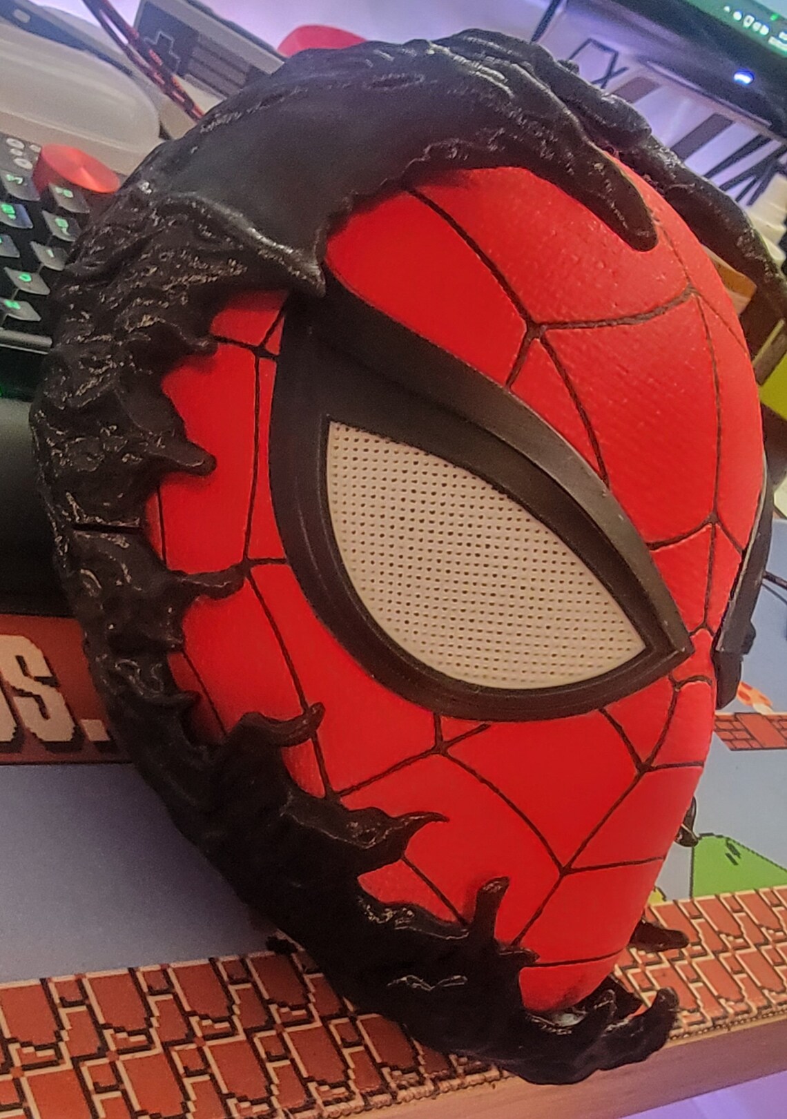3d Printed Mask Spiderman Venom, Marvel Cosplay Accessory, Wall Display ...