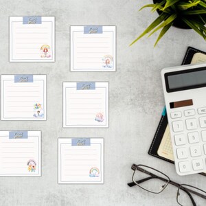 Multi Size Balloons & Clouds Design Notepad I 3.5x3.5 I 3.5x5 I A5 I A4 ...