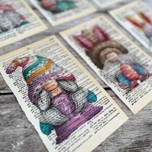 Easter Dictionary Themed Art Print - Etsy