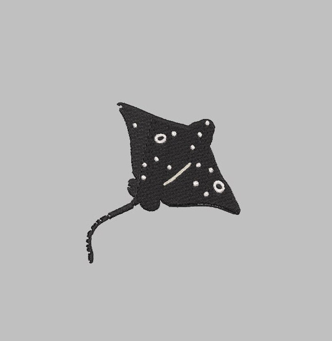Sting Ray Embroidery Design File 4x4 PES VP3 Trendy Beach Teeth Tooth ...