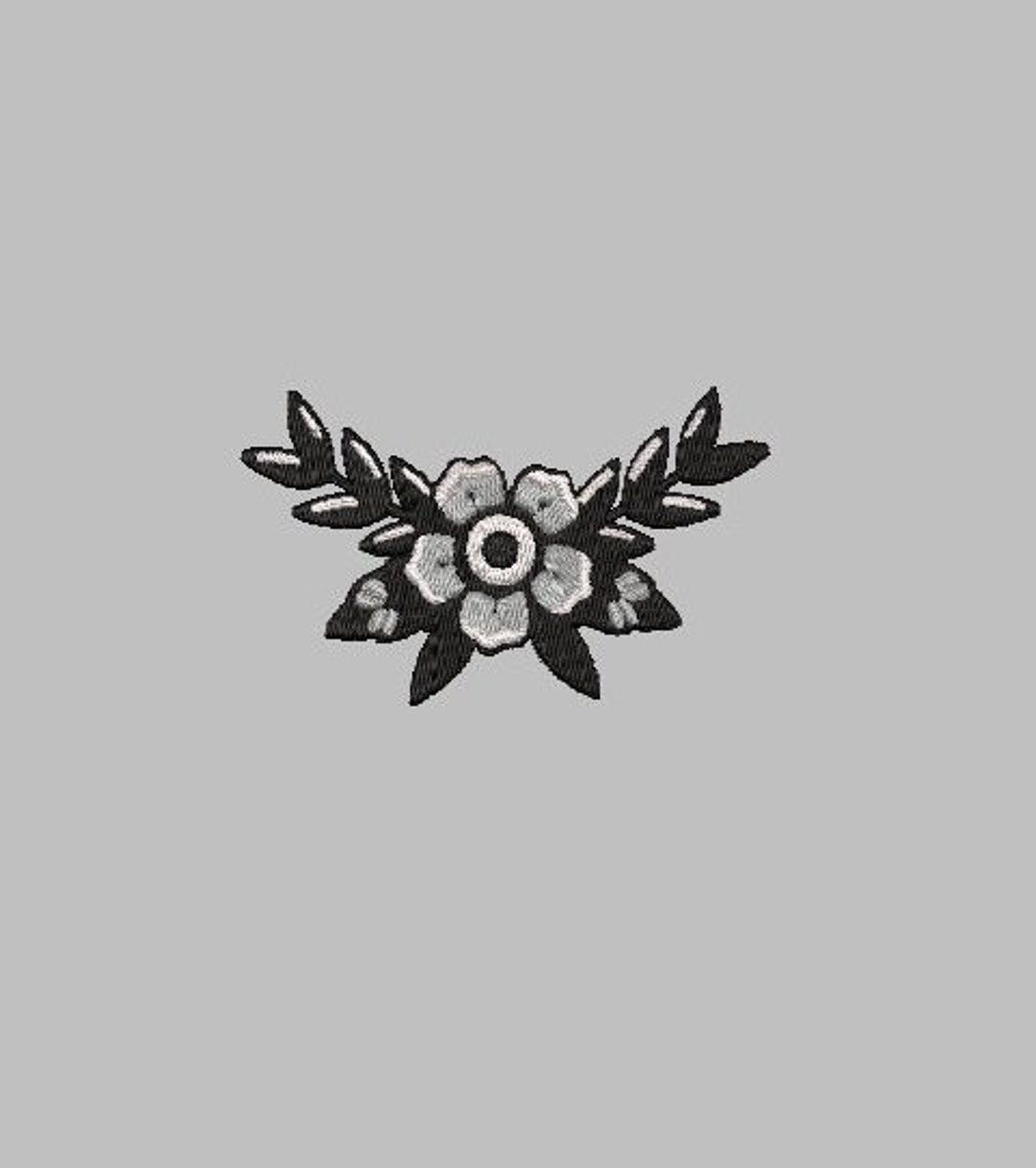 American Traditional Style Flower Embroidery Design - Etsy