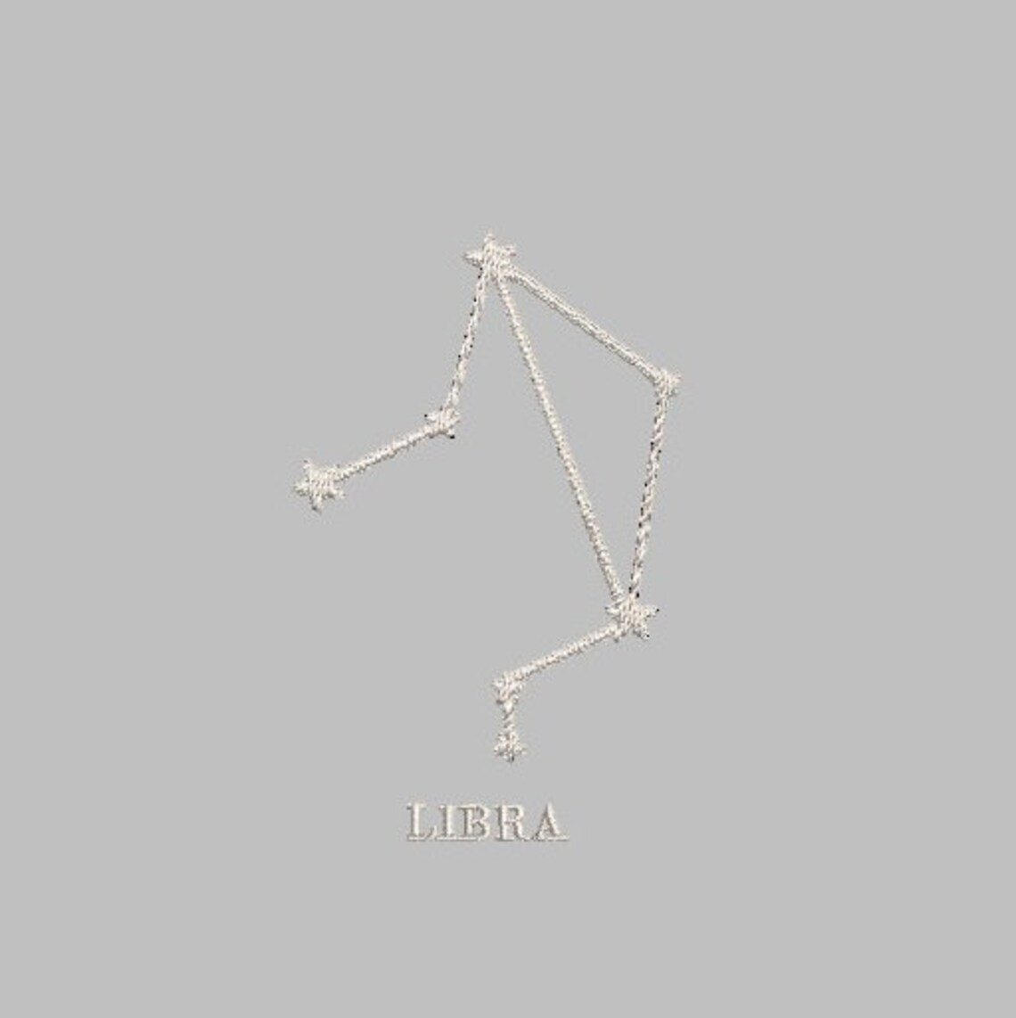 LIBRA Constellation Embroidery Design File PES 4x4 Machine Zodiac Sign ...