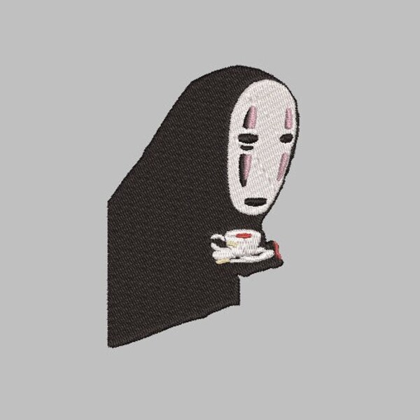 No Face Spirited Away Embroidery Design - Etsy