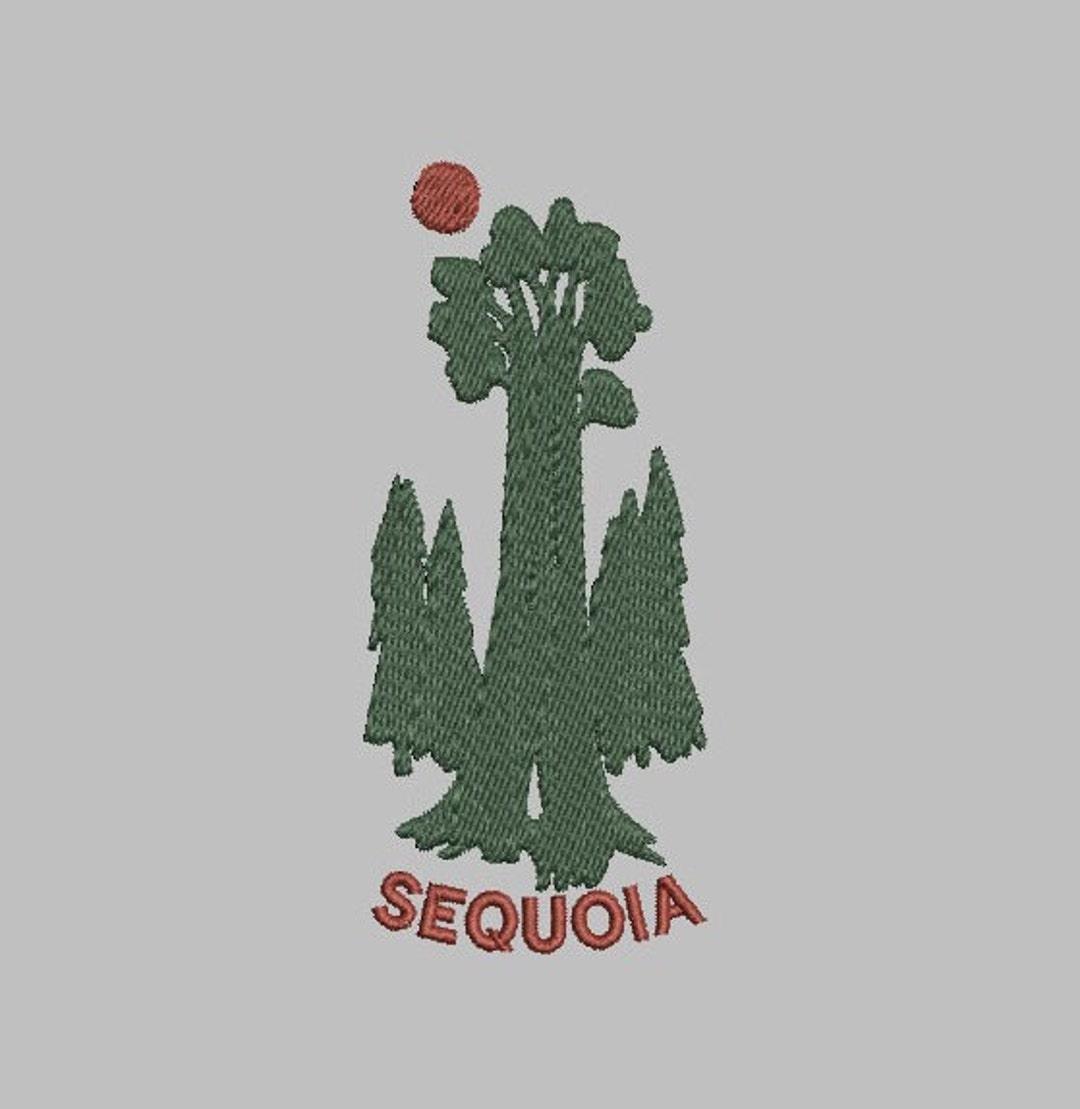 Sequoia National Park Mountain Embroidery Machine Design File - Etsy