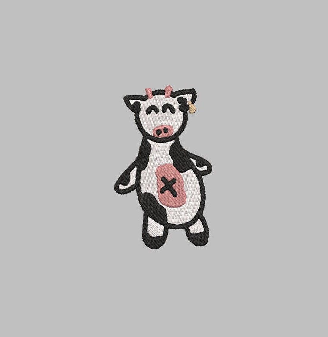 Rag Doll Cow Embroidery Design Files PES 4x4 File Fun Kawaii Cute ...
