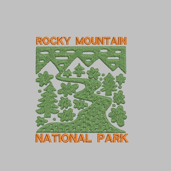 Mountain Embroidery File - Etsy