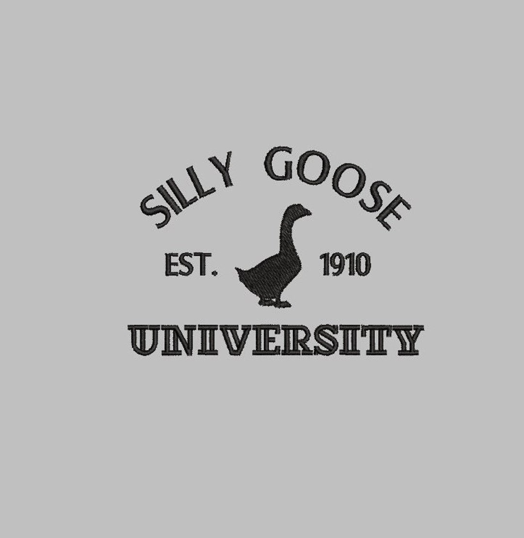 Silly Goose University Embroidery Machine Design File PES 4x4 Goose ...