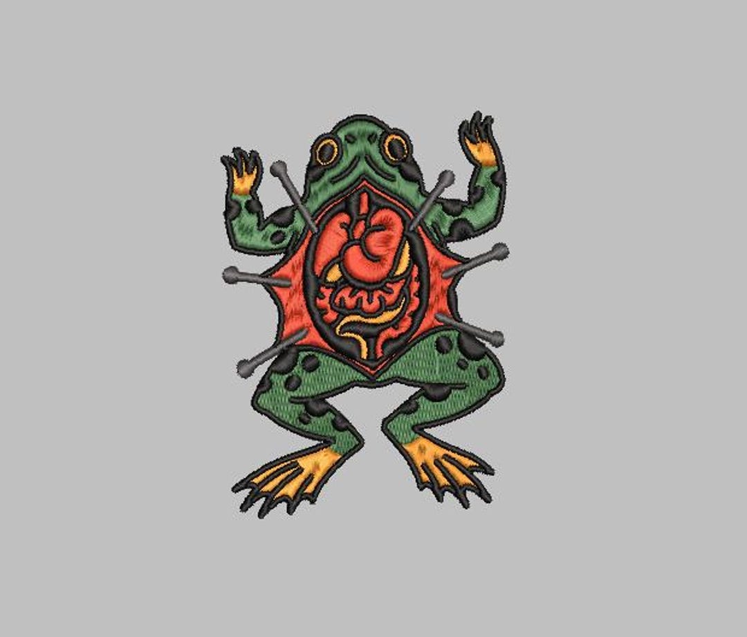 Dissected Frog Embroidery Design 4x4 Digital Machine Embroidery File ...