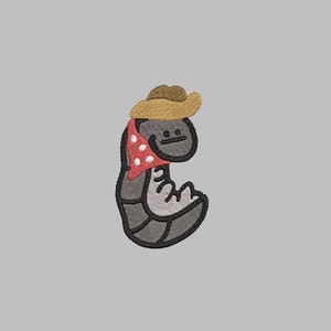 Roly-poly With Cowboy Hat Embroidery Design Files PES DST JEF 4x4 File ...