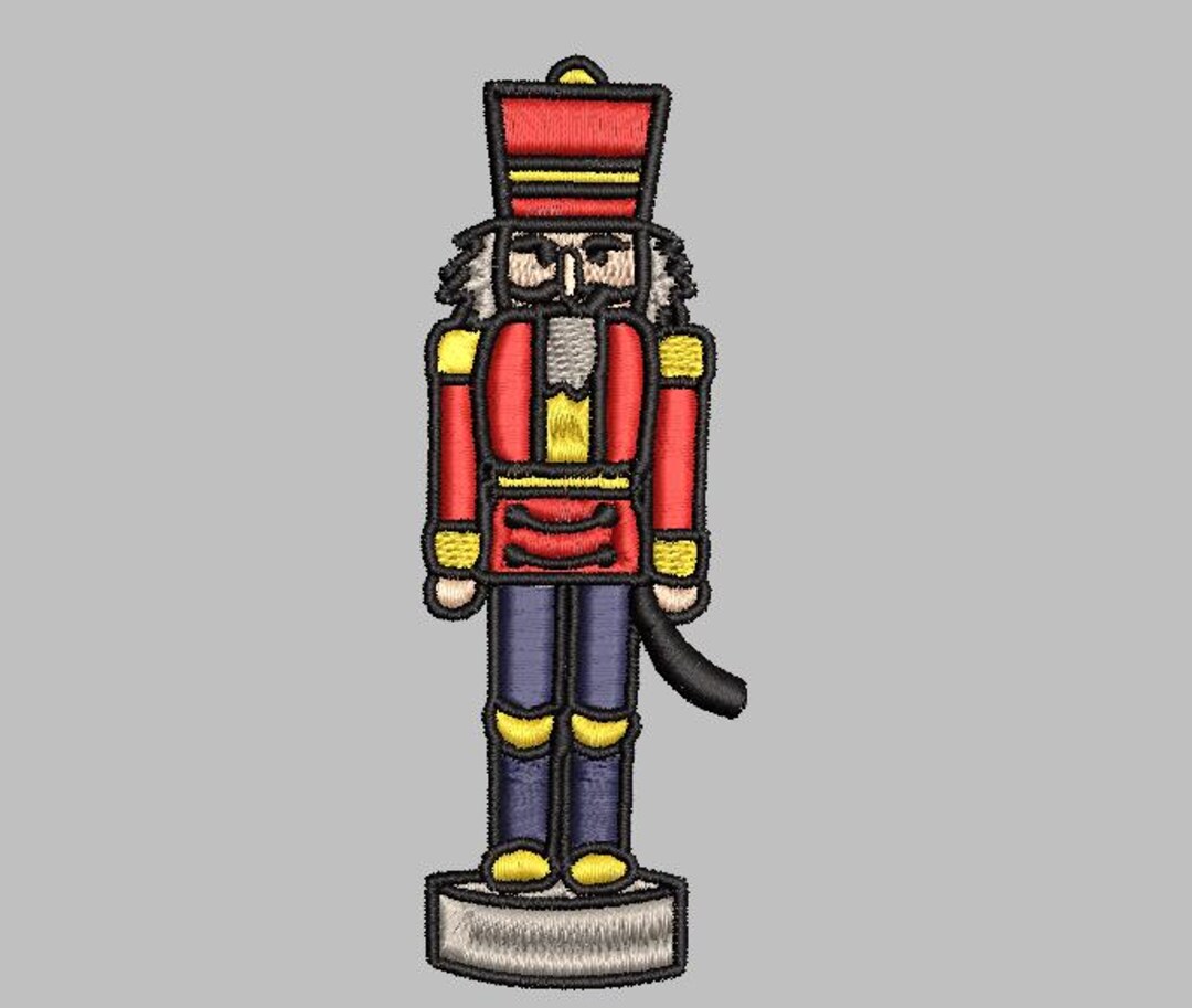 Simple Nutcracker Embroidery Design Files PES DST Hus JEF 4x4 File ...