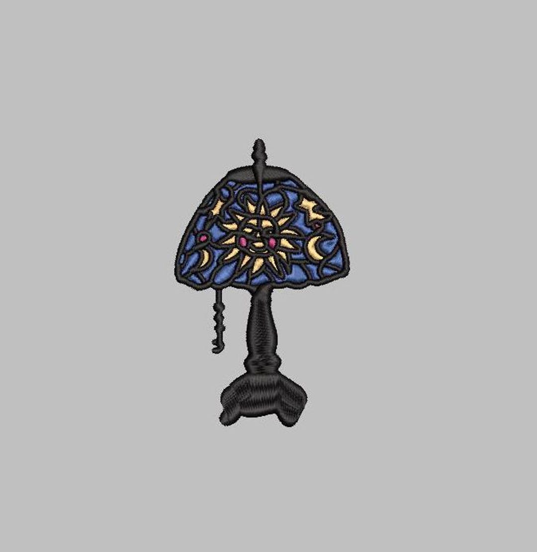 Vintage Lamp Sun Embroidery Design Machine File 4x4 PES DST JEF Hoop ...