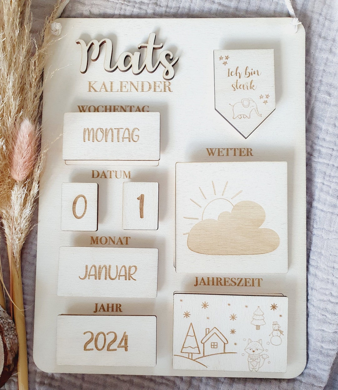 Infinity Calendar Montessori, Perpetual Calendar Children, Children's ...