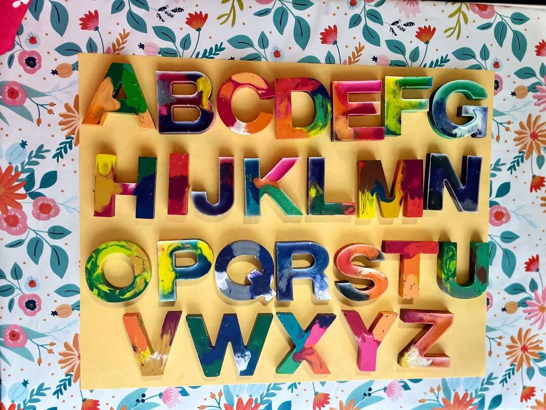 Alphabet Crayon Set - Etsy