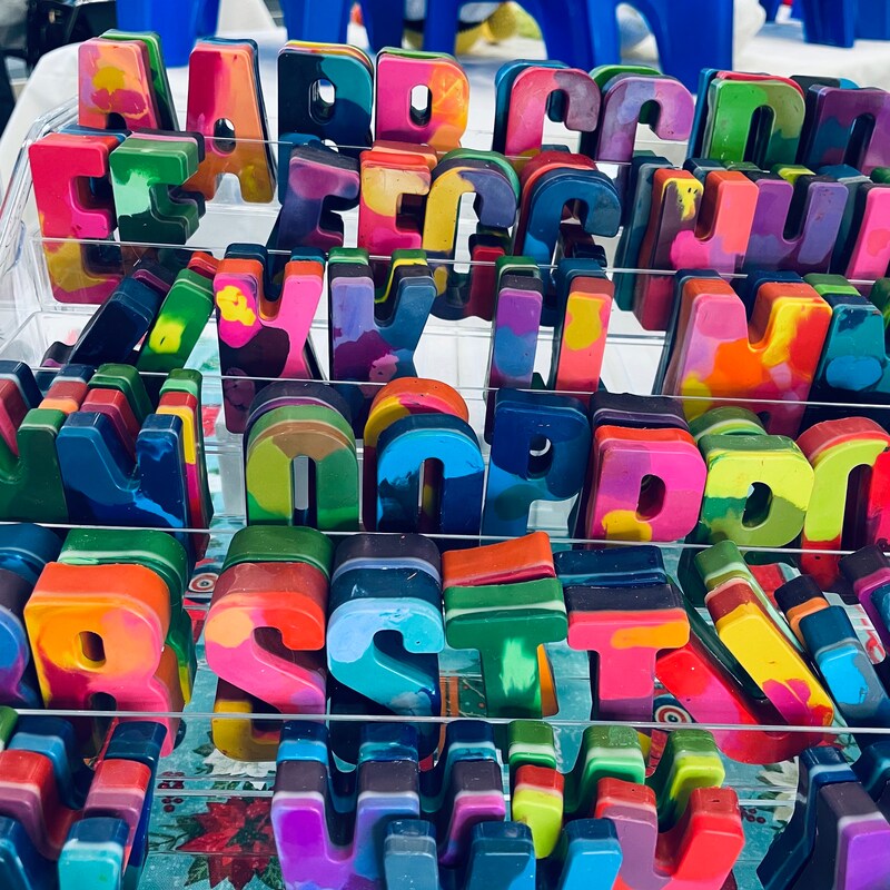 Letter Crayon - Etsy