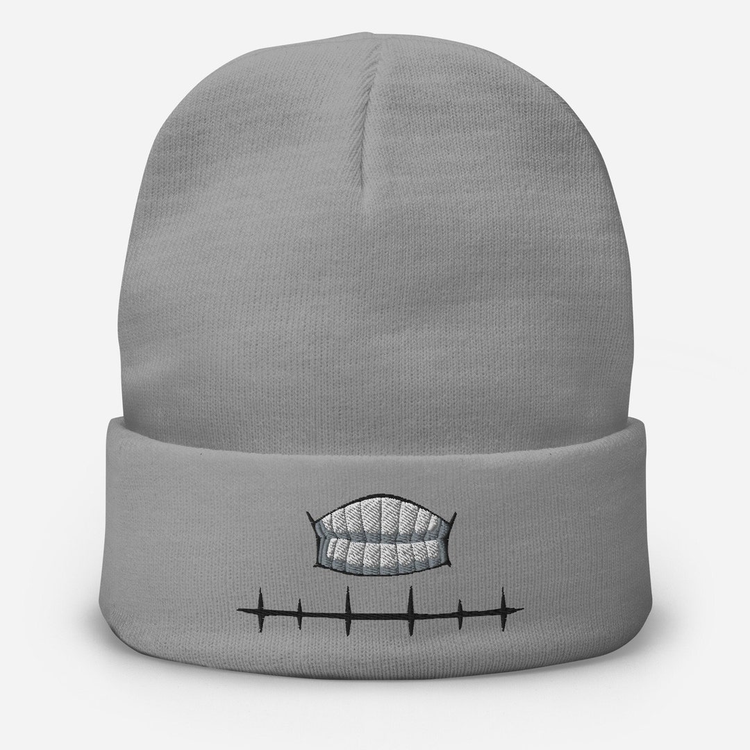 Embroidered Anime Beanie | Kenjaku Minimalist Suguru Geto Embroidered Anime Beanie | Kenjaku Minimalist Suguru Geto