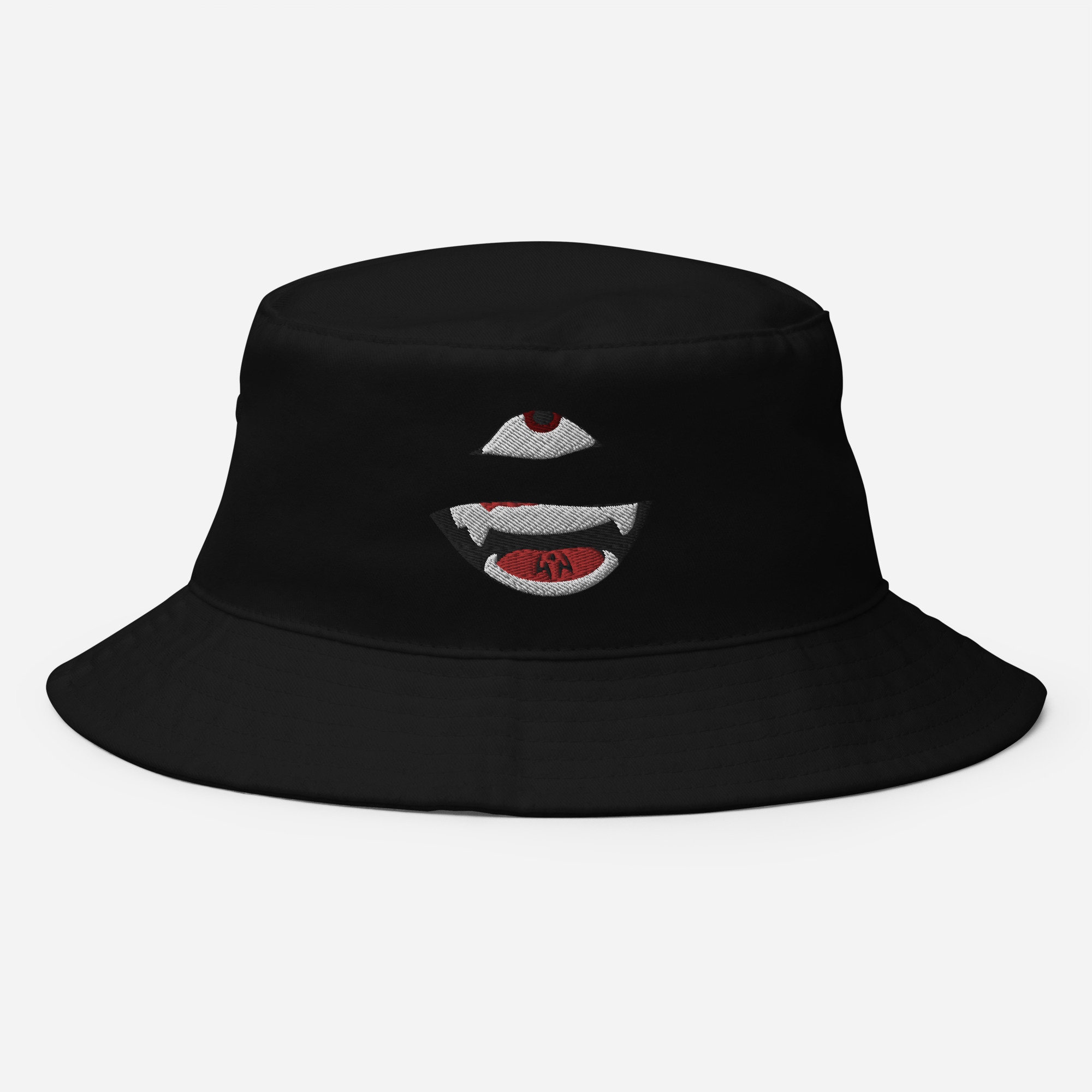 Cursed Spirit Bucket Hat, Embroidered Techwear Hat, Anime Cap, Anime ...