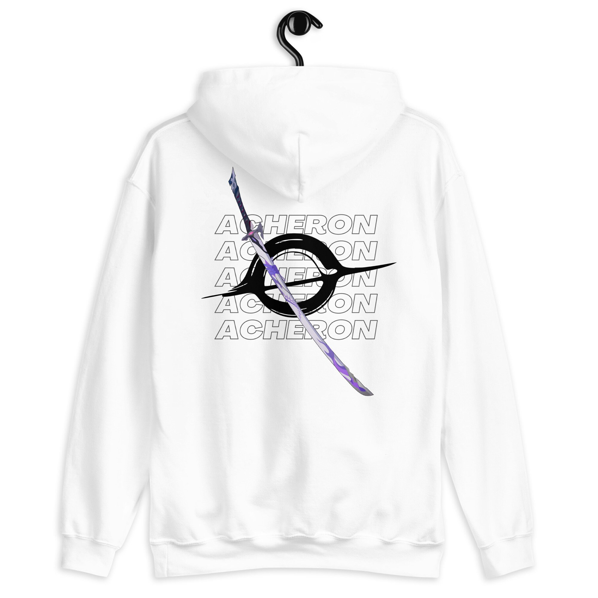 Honkai Star Rail Acheron Minimalist Streetwear Hoodie, Otaku Hoodie ...