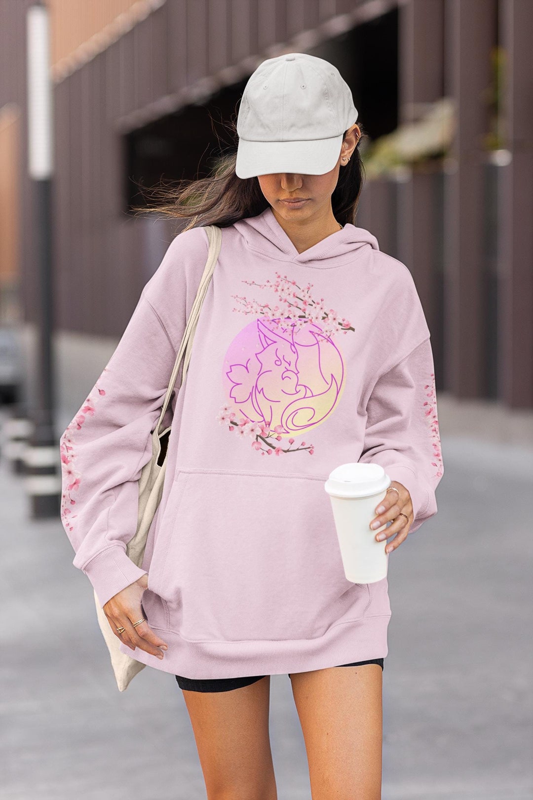 Genshin Impact Yae Miko Hoodie, Cute Gamer Sweatshirt, Minimalist Anime ...