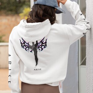 Anime Hoodie, Anime Vintage Grunge Gothic Metal Graphic Jacket ...