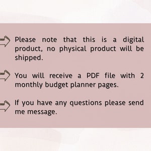 Monthly Budget Digital Planner Printable Expenses Tracker - Etsy