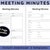Meeting Minutes Template Planner, Digital Printable Planner, Undated ...