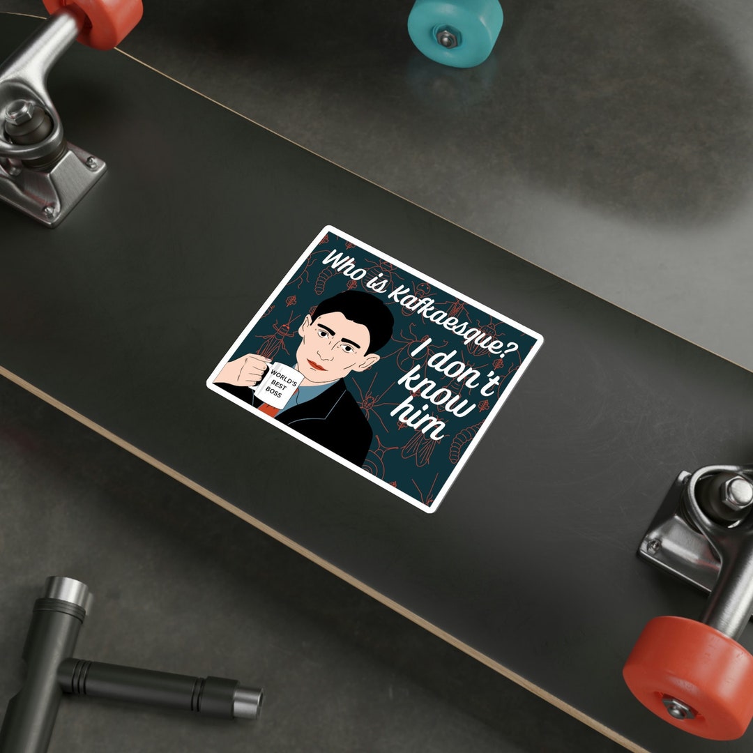 Franz Kafka Sticker | Funny Literary Gift for Fans of the Office ...