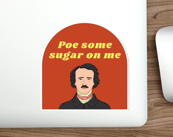 Edgar Allan Poe Sticker, Poe Yinyl Sticker, Literary Stickers, Literary ...