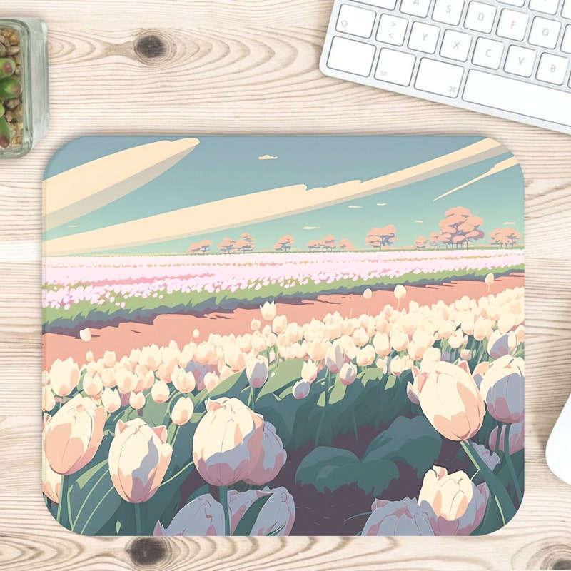 Pink and Blue Mouse Pad - Etsy
