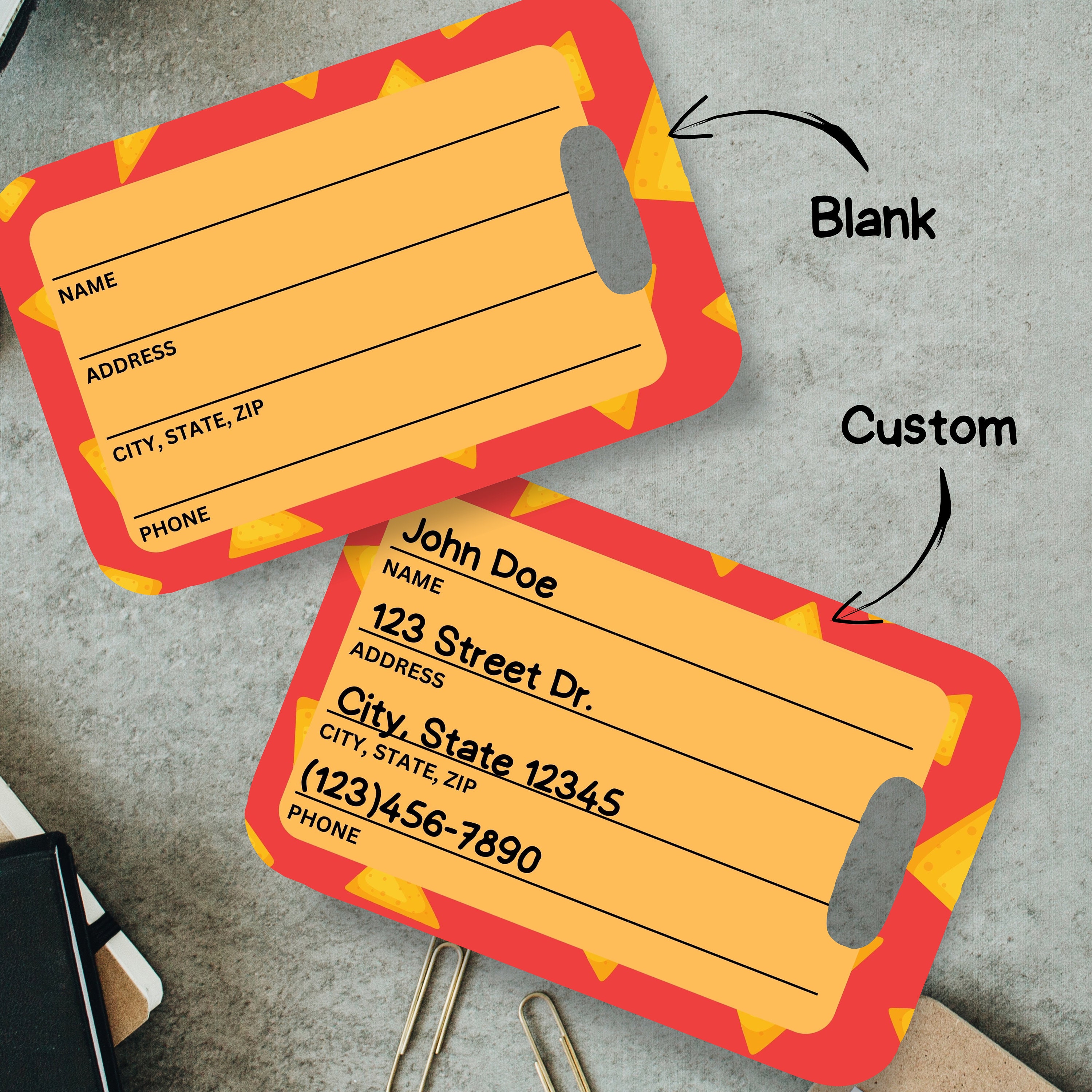 In Queso I Get Lost Bag Tag CUSTOM Luggage Tag, Kawaii Anime Funny ...