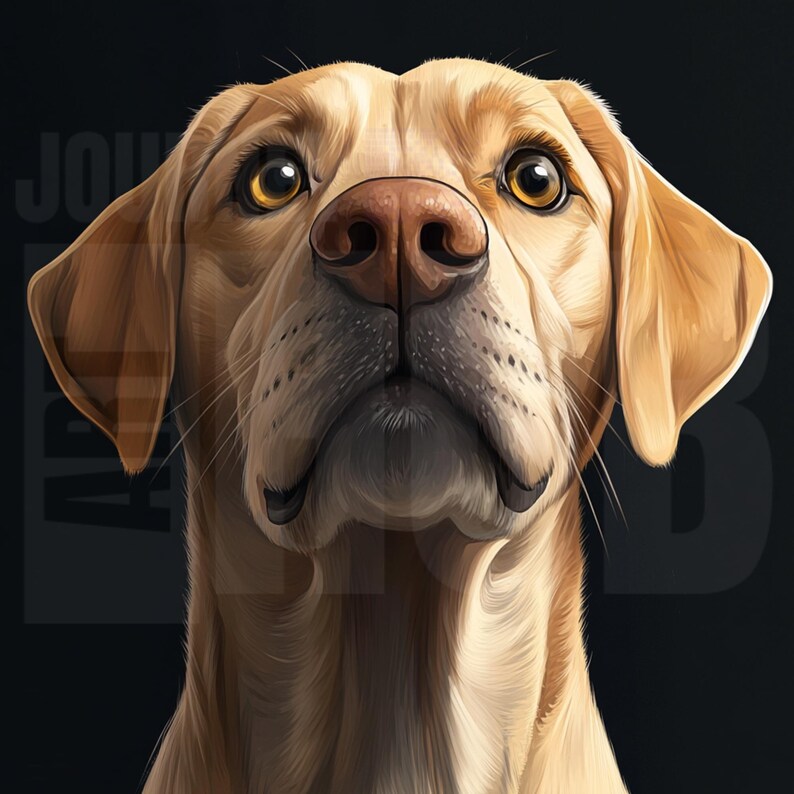 Yellow Lab Digital Download PNG 20x20 Inches Yellow Dog - Etsy