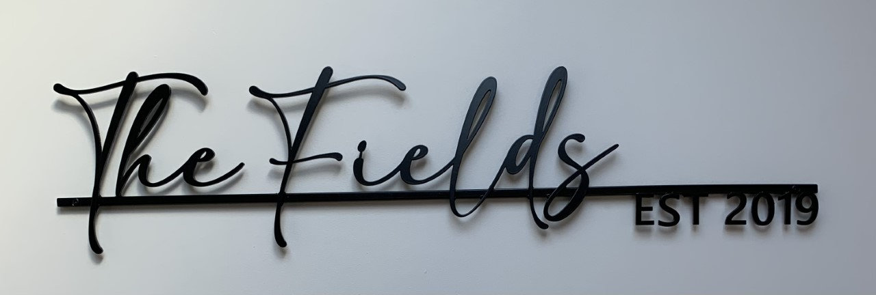 Bespoke Metal Name Plate - Perfect Wedding Gift - 200mm High 10mm Thick ...