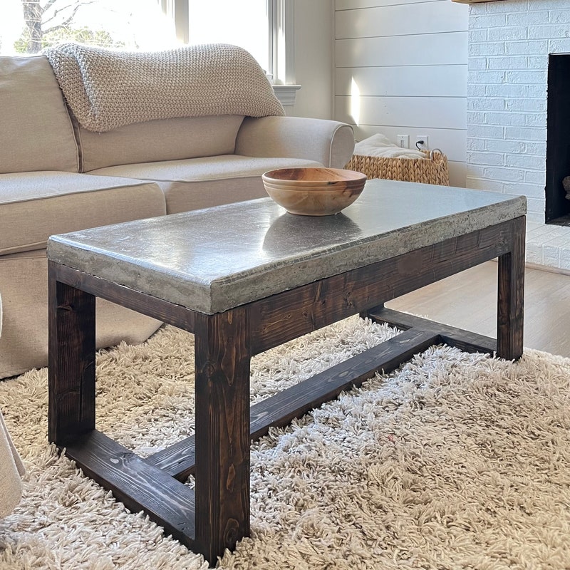Concrete Coffee Table - Etsy