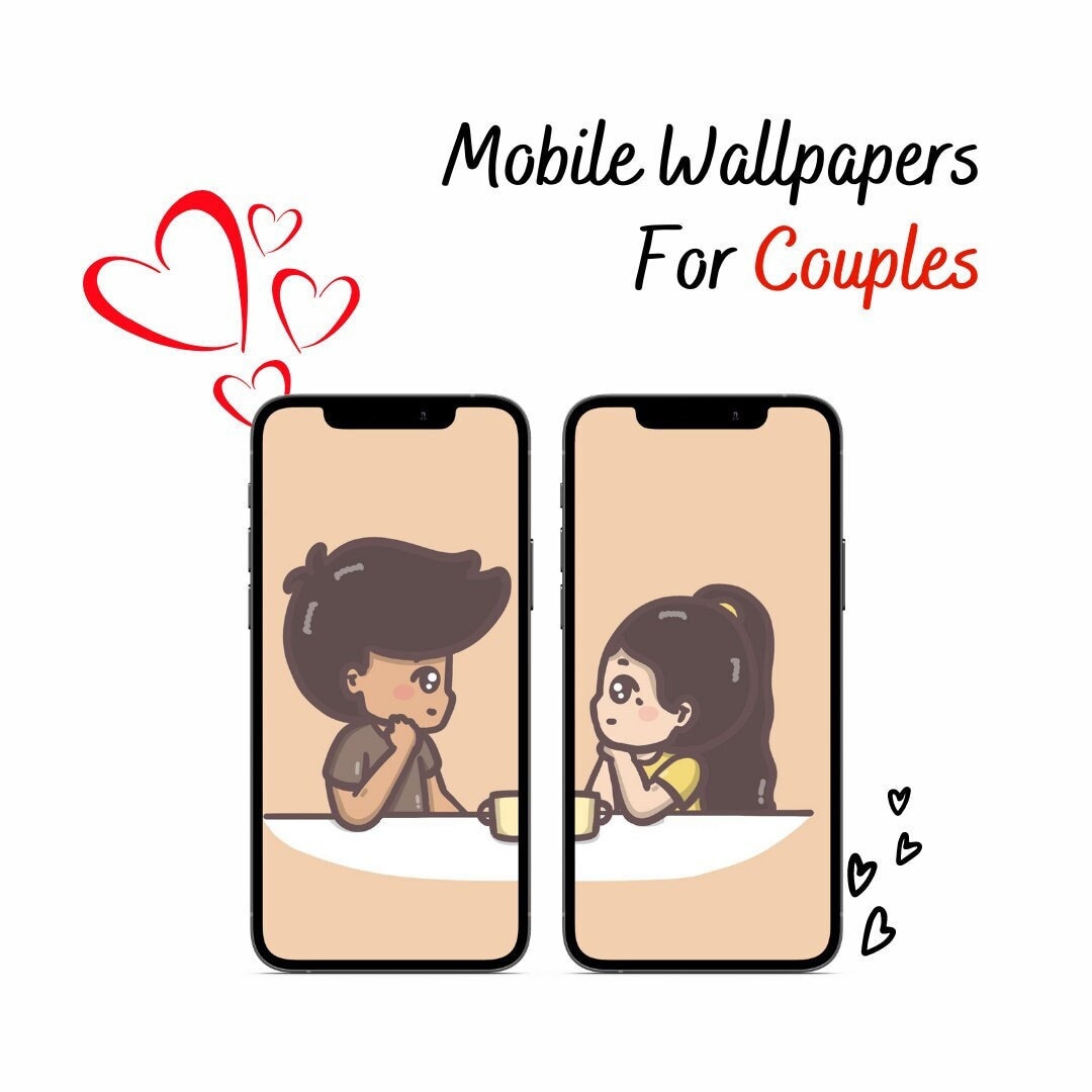 Mobile Wallpapers Cute Couple Coffee Date Romantic Wallpapers Matching ...