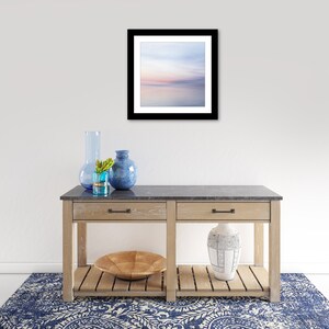 Abstract Sunset Digital Download. Soft Blue With Splash of Warm Colors ...