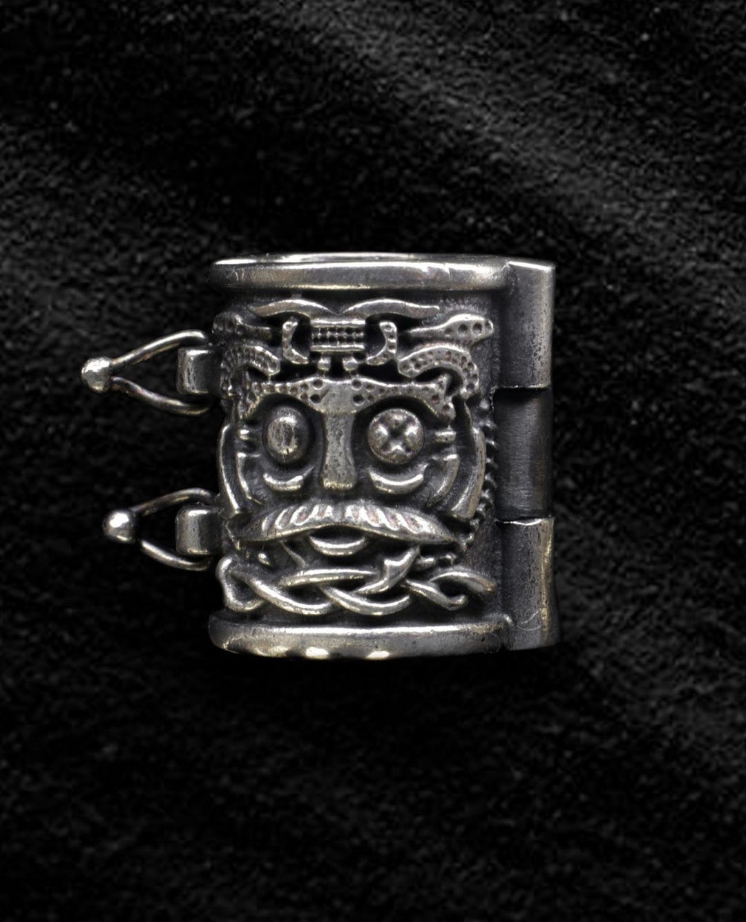 Silver Viking Beard Bead Edgy Lock Bead for Biker Style - Etsy