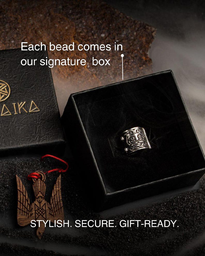 Silver Viking Beard Bead - Edgy Lock Bead for Biker Style - Etsy
