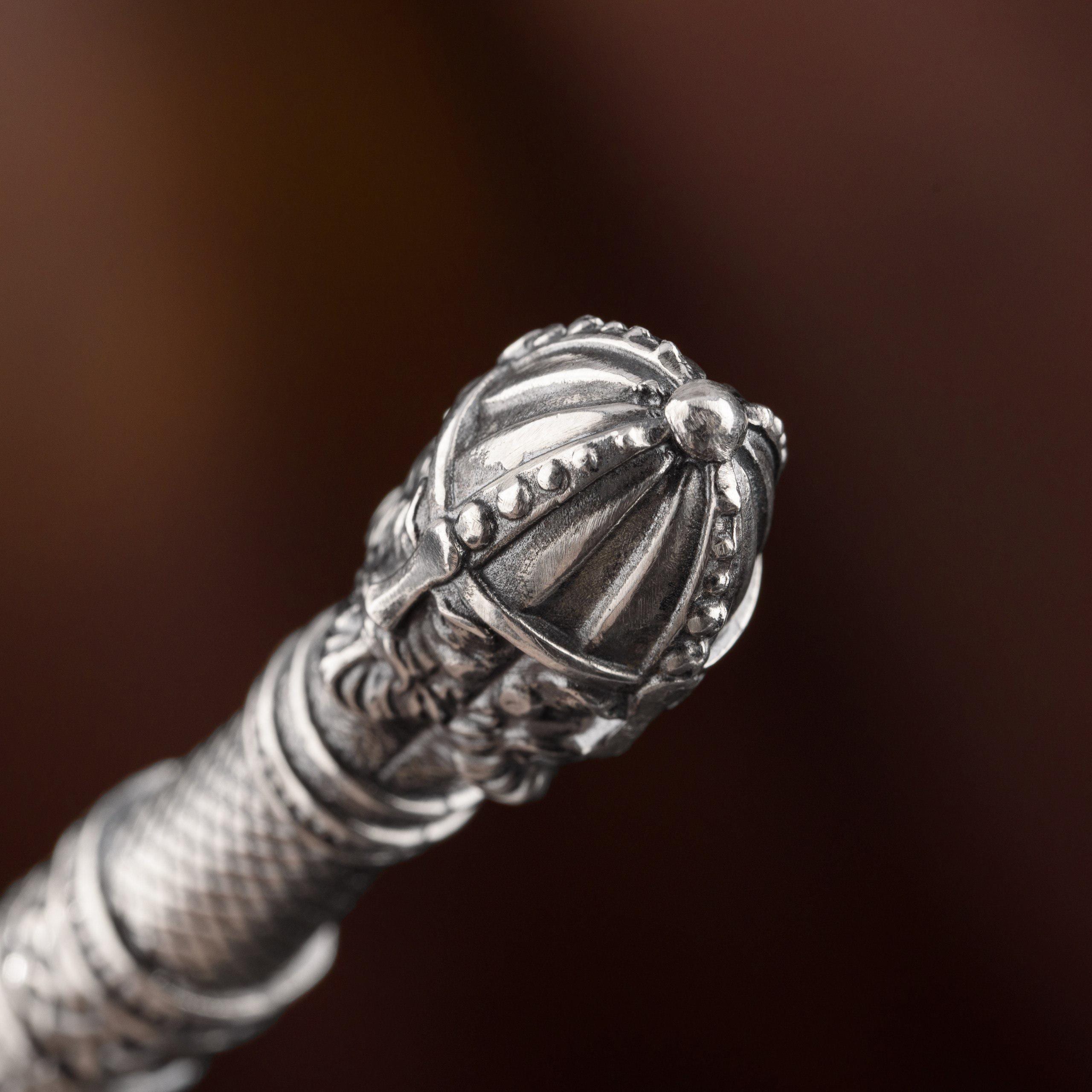 Handcrafted Sterling Silver Straight Razor - Viking Design, Gillette ...