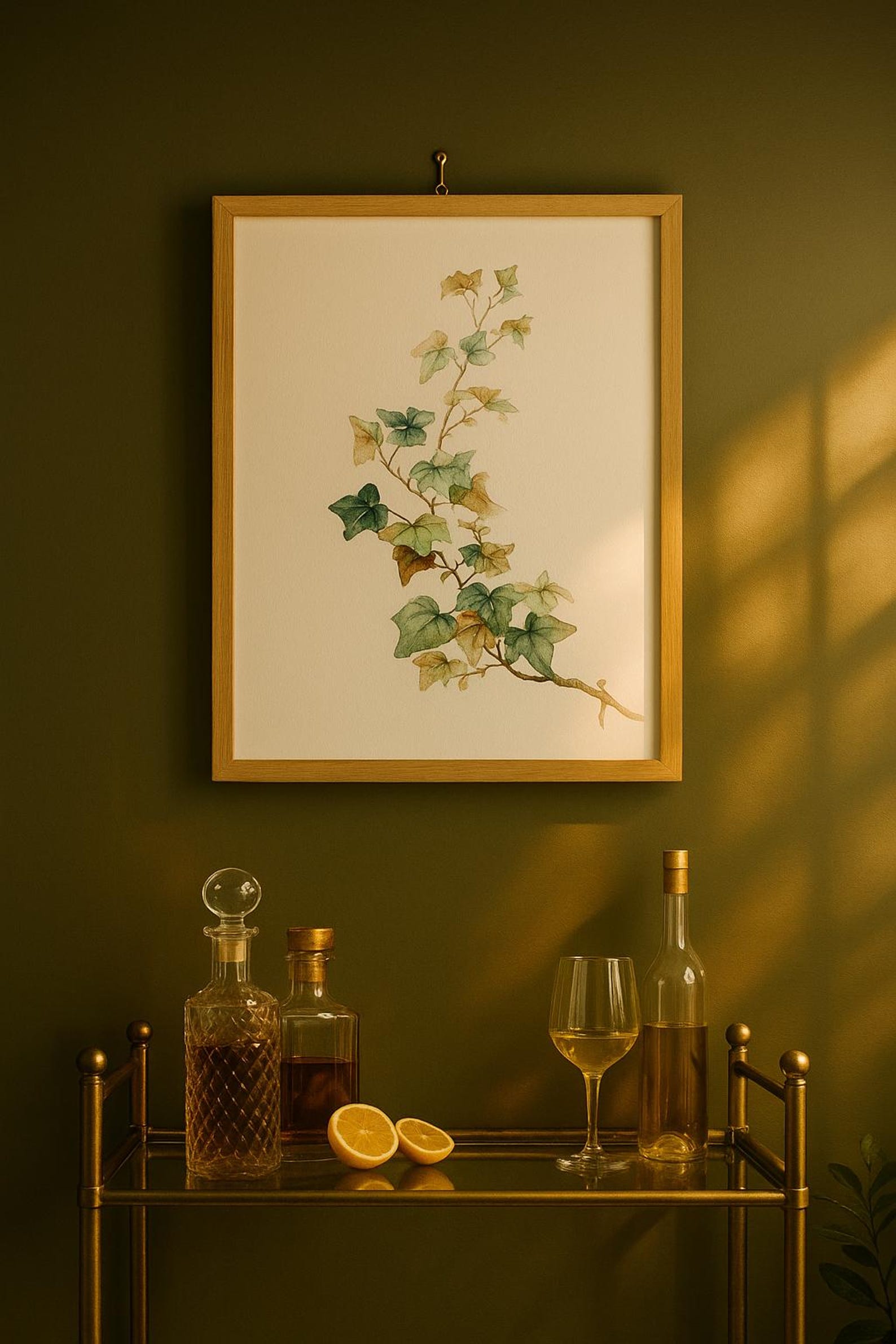 Watercolor Ivy Print, Botanical Wall Art (digital Download) - Etsy
